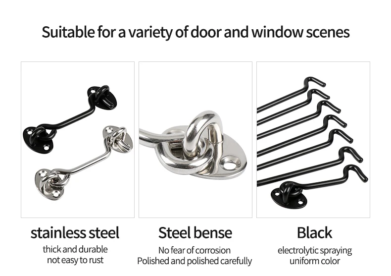 Jinnate Cabin Window Latch Hook Window Bolt Window Cabin Hook Pole Hook ...
