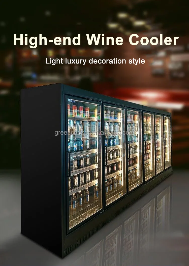 High-end Beer Refrigerator - Vertical Freezer Display Showcase