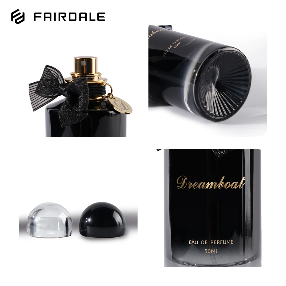 Wholesale Luxury Empty Cylinder Glass Botol Parfum 50ml