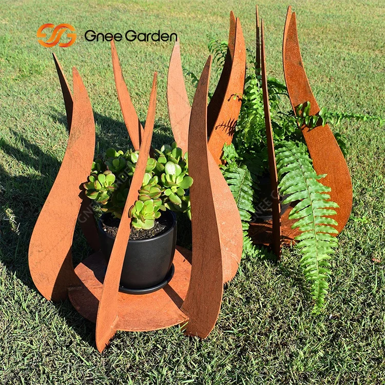 Corten Steel Garden Planter Ring - Durable Outdoor Decor