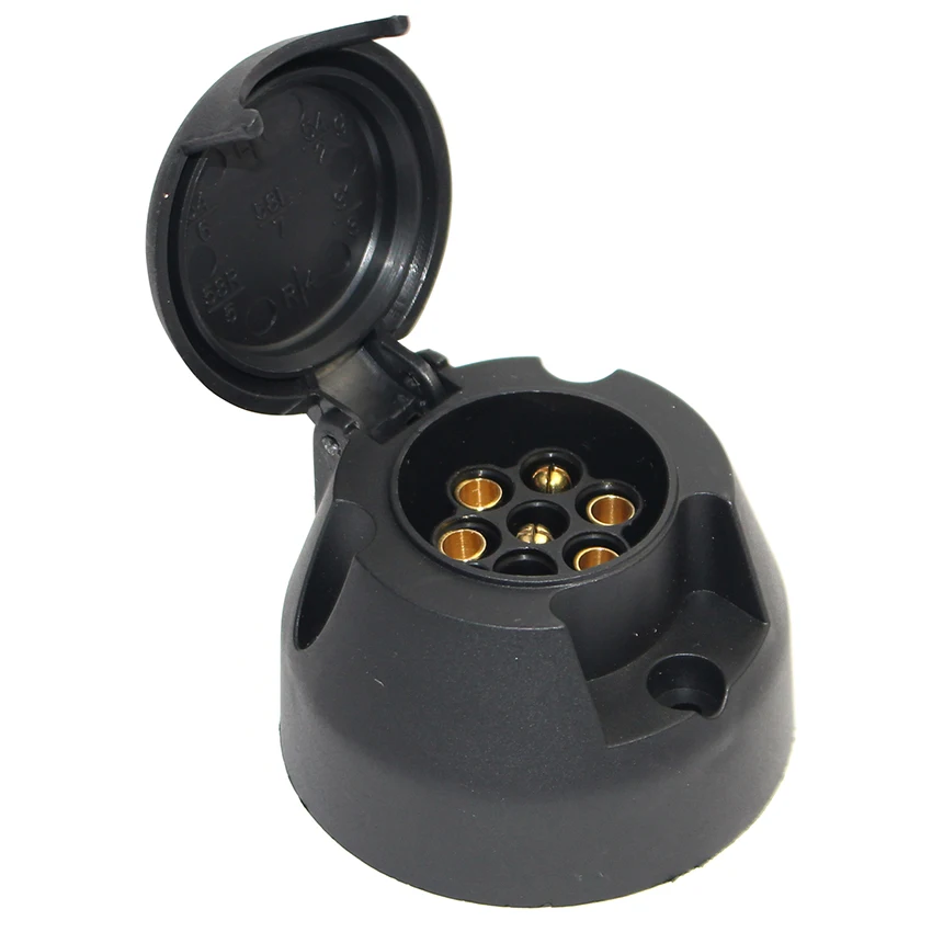 Heavy Duty Trailer Socket 12v Towbar Electrical Converter 7-pole Wiring ...