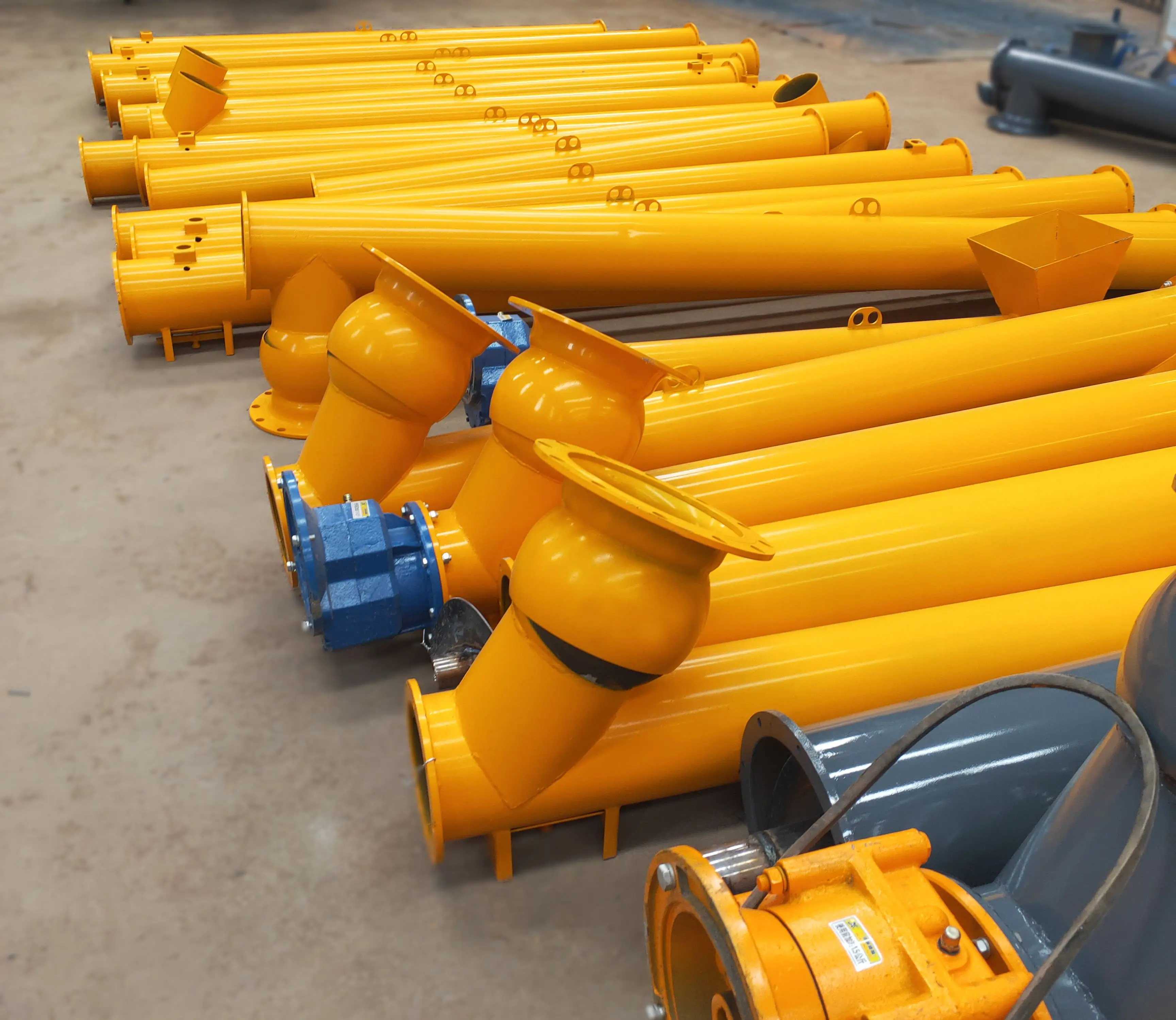 Inclined Food Grade Screw Auger Feeder Conveyor Machine with Inlet ...