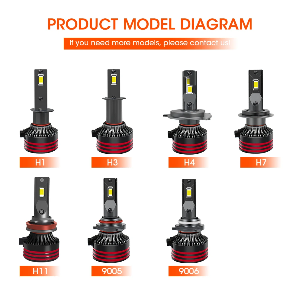 Conpex 50w M8 Pro Led Headlight H7 Led H4 Headlight Canbus 50lm High Power H11 9005 Lamp High ...