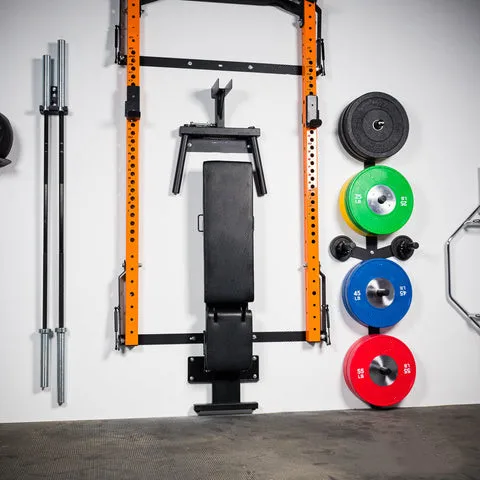 Wholesale Wall-Folding Squat Rack with Multi-Grip Bar - Versatile ...