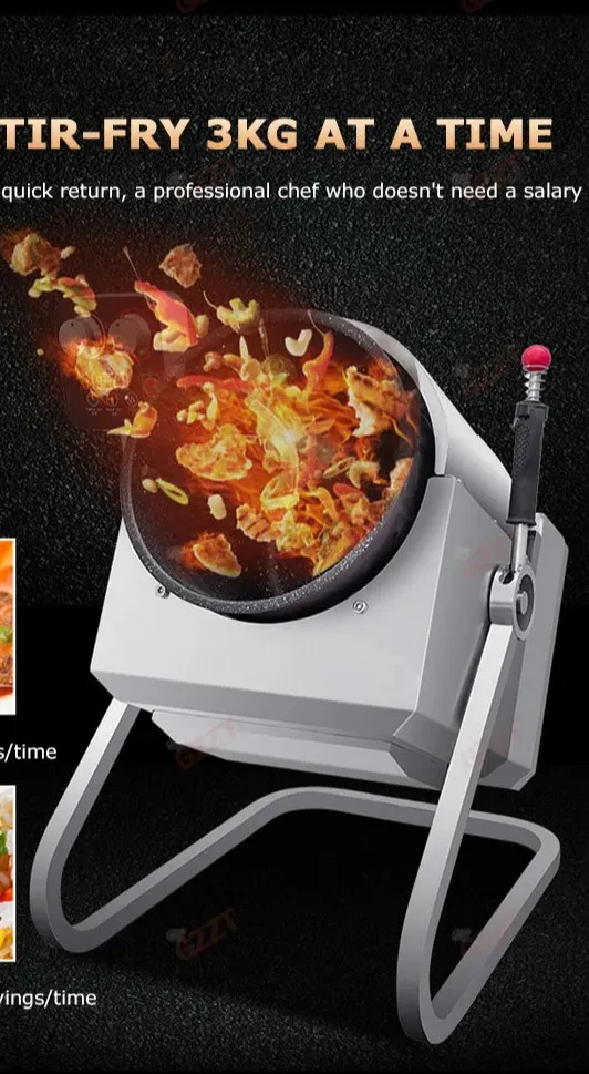 360 Rotation Cooking Machine Restaurant Automatic Stir Fry Machine 2 ...