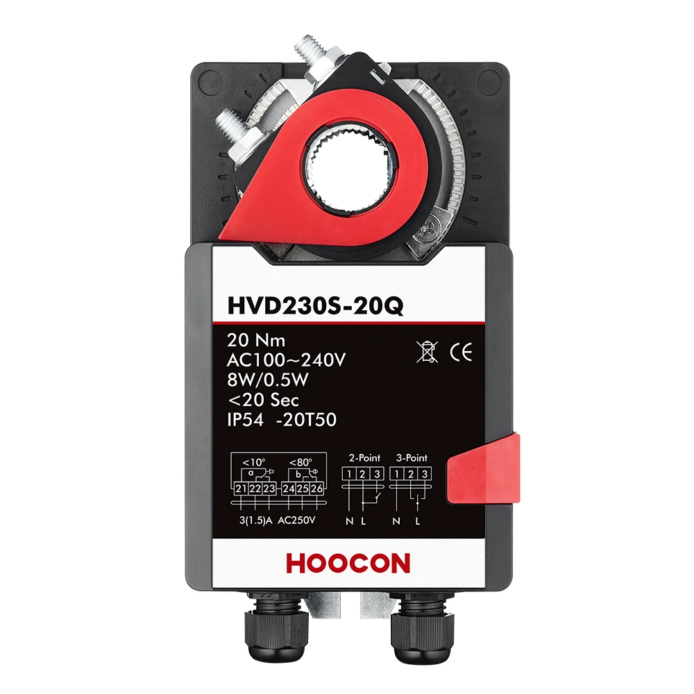 Hvac System High Speed Air Damper Actuator Hvac Fast Running Damper ...