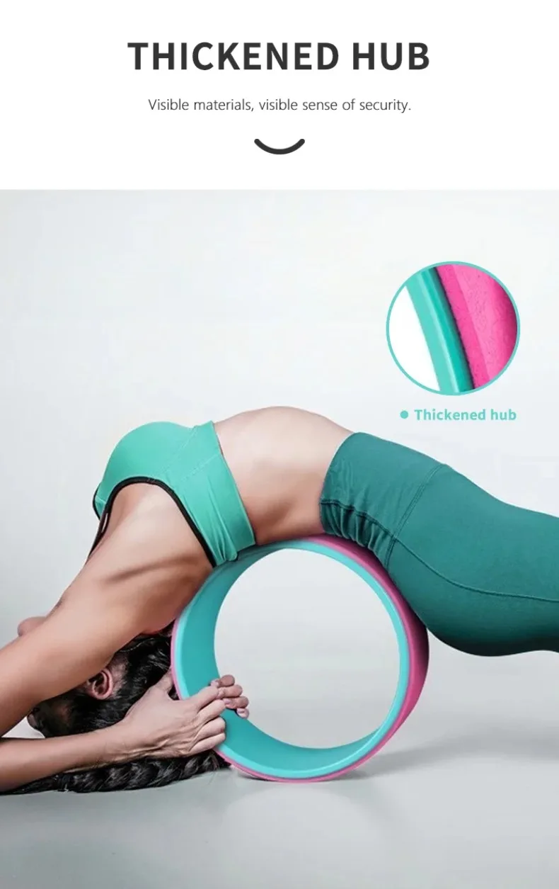 Yoga Wheel Set - Strongest & Most Comfortable Yoga Prop Wheel,3 Pack ...