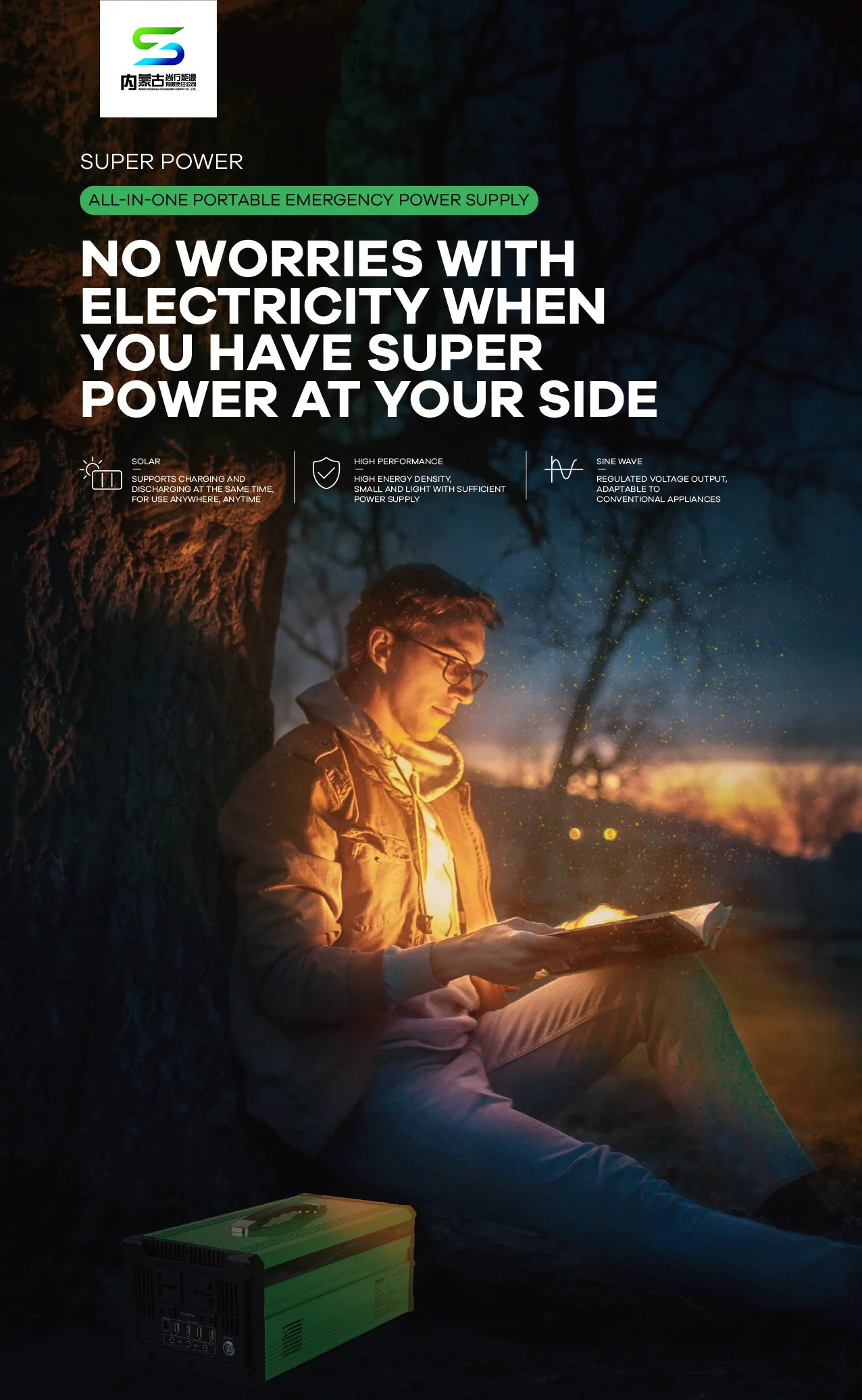 Outdoor Solar Power Supply Super Power Station Energy Storage And Power ...