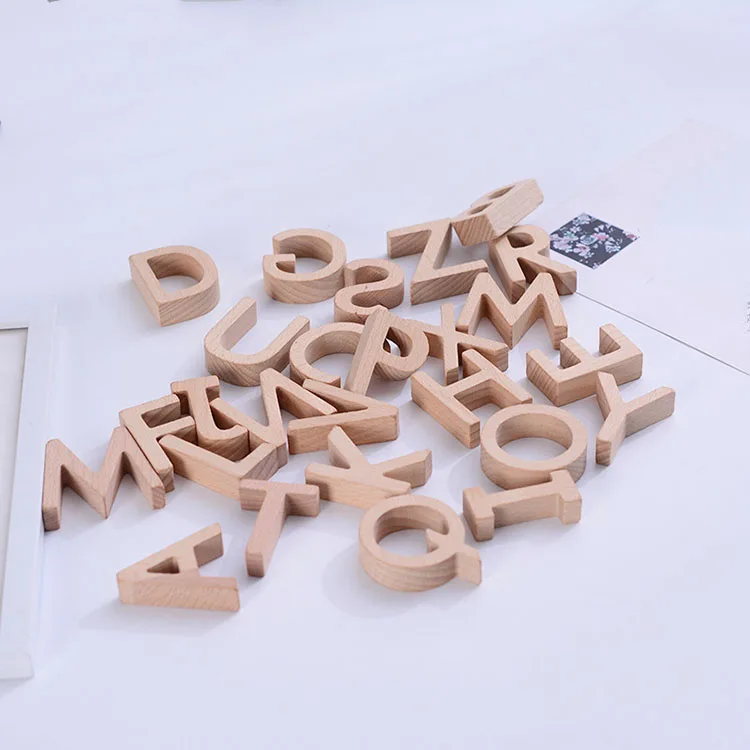 Custom Solid Wood Letters - MDF Word Tiles for Home Decor