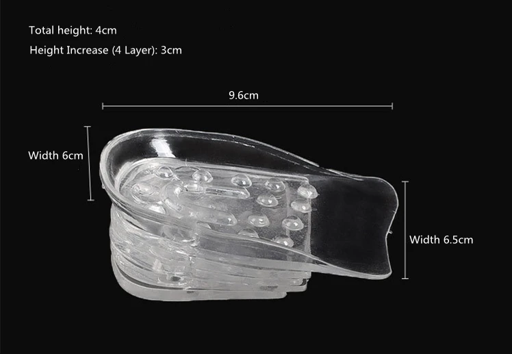 5-layer Silicone Heel Insert - Invisible Height Increase