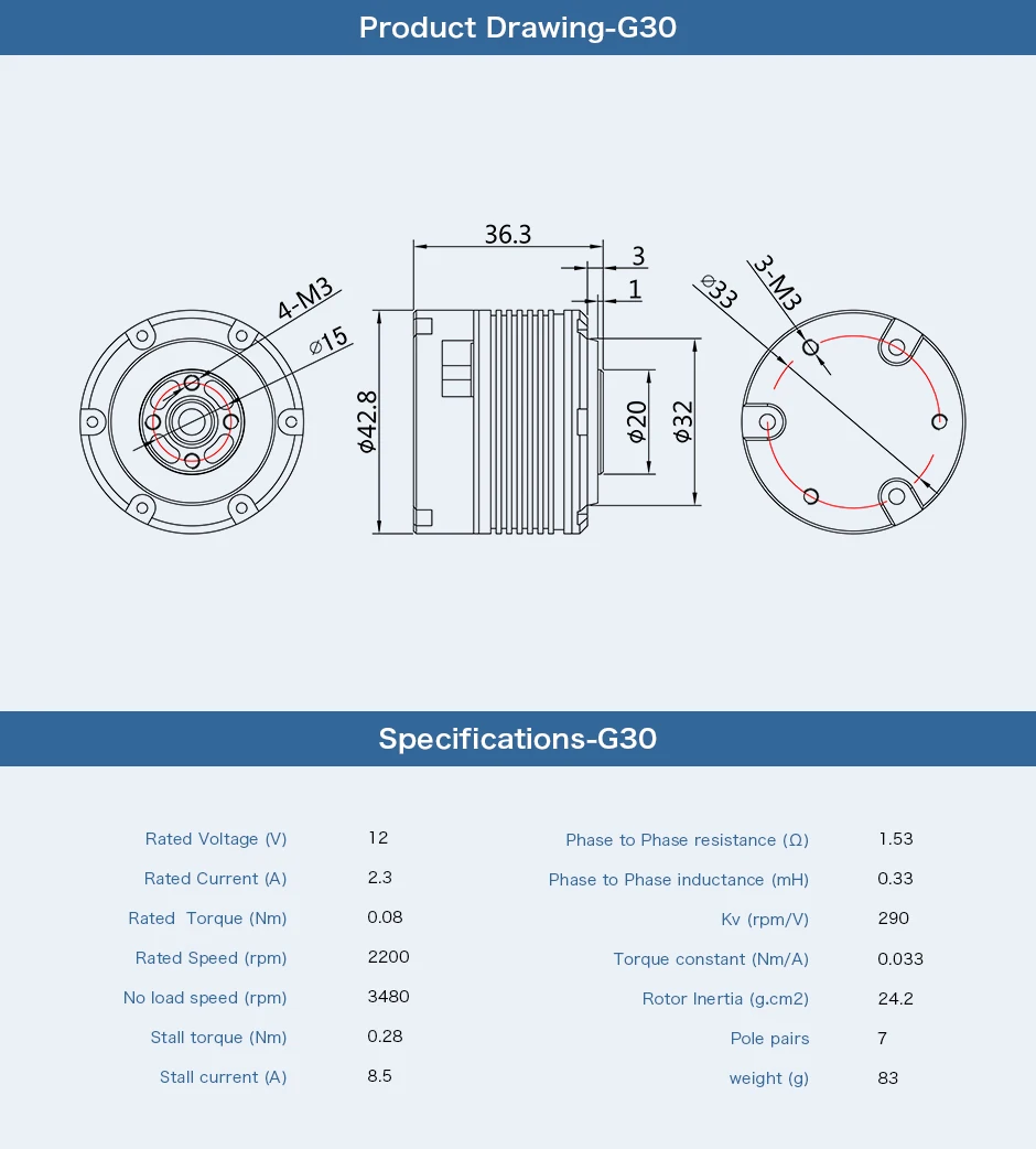 T-motor Gimbal Motor With Encoder For Professional Quadcopter Dji Mavic ...