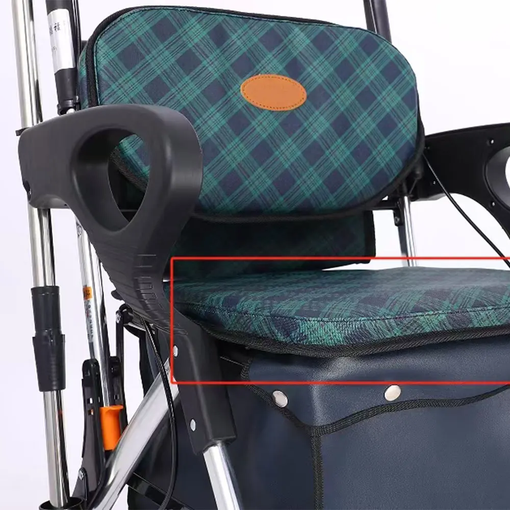 Aluminum Alloy Foldable Trolley Walker Portable Elderly Disabled ...