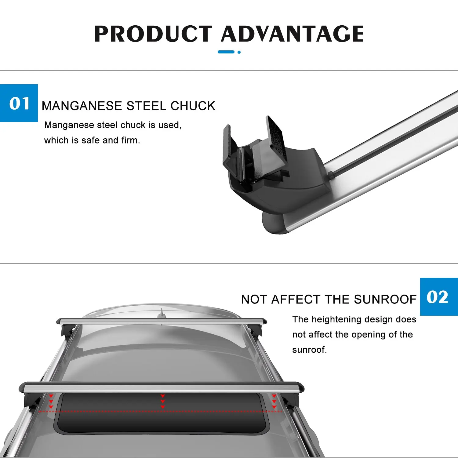 Adjustable Lockable Crossbar Metal Structure Easy To Install/universal ...