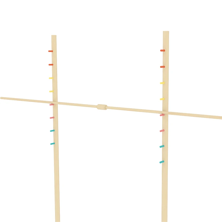 Garden Games Adjustable Height Wooden Limbo Stick Toy Set Limbo Party ...