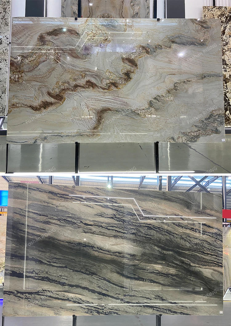 Luxury Brazilian Translucent Quartzite Stone Wall Veneer