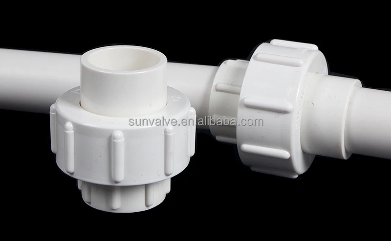 PVC Union for 40mm OD Pipe - Durable Solvent Cement Connection