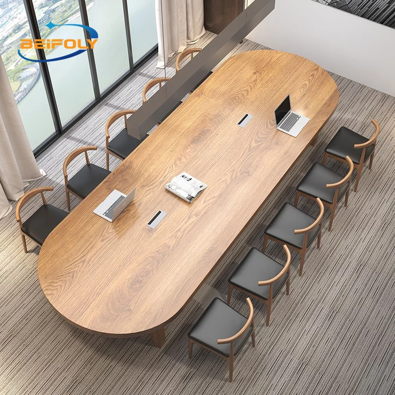 Large Office Conference Table Long Work Table Oval Conference Room ...