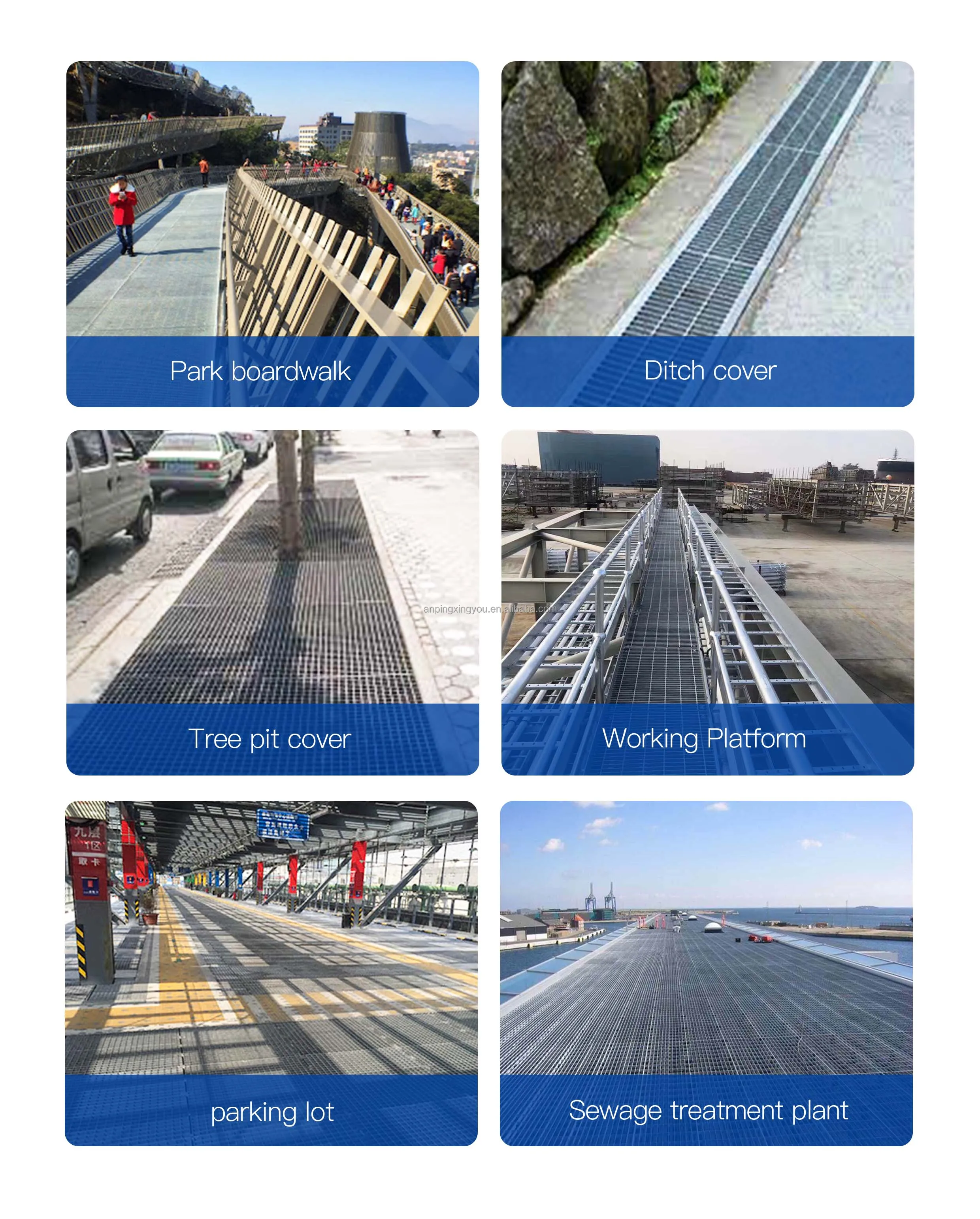 Factory Price Steel Grating Floor Stainless Steel Floor Grating Anti ...