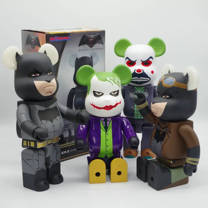 Bearbrick 400% Batman & Joker Resin Figurine - Trendy Kwas Model for ...
