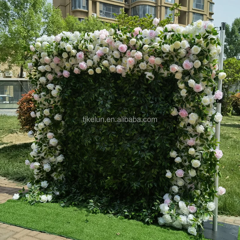 A-FW020 Wedding Roll up Flower Wall Panel Backdrop