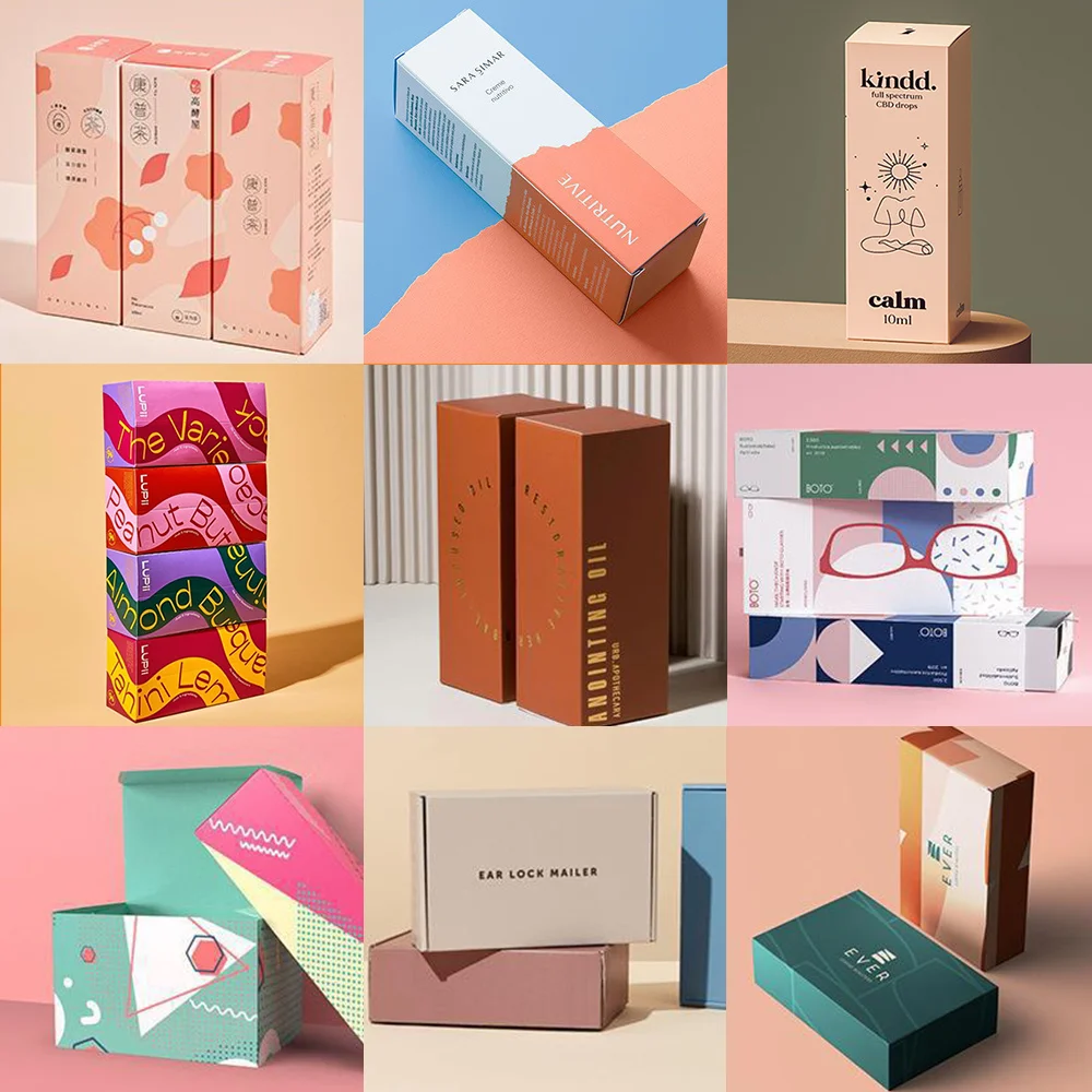 Personalized Cardboard Box Logo Printing Custom Cosmetic Beauty Care ...