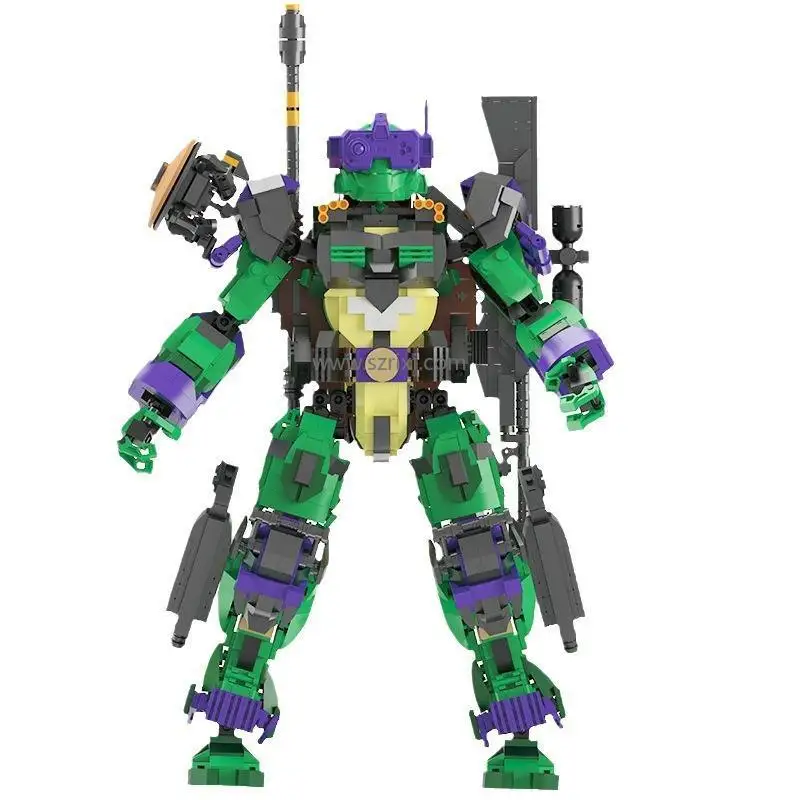 Wangao 288006 Genuine Purple Mecha Mecha Small Particle Assembly ...