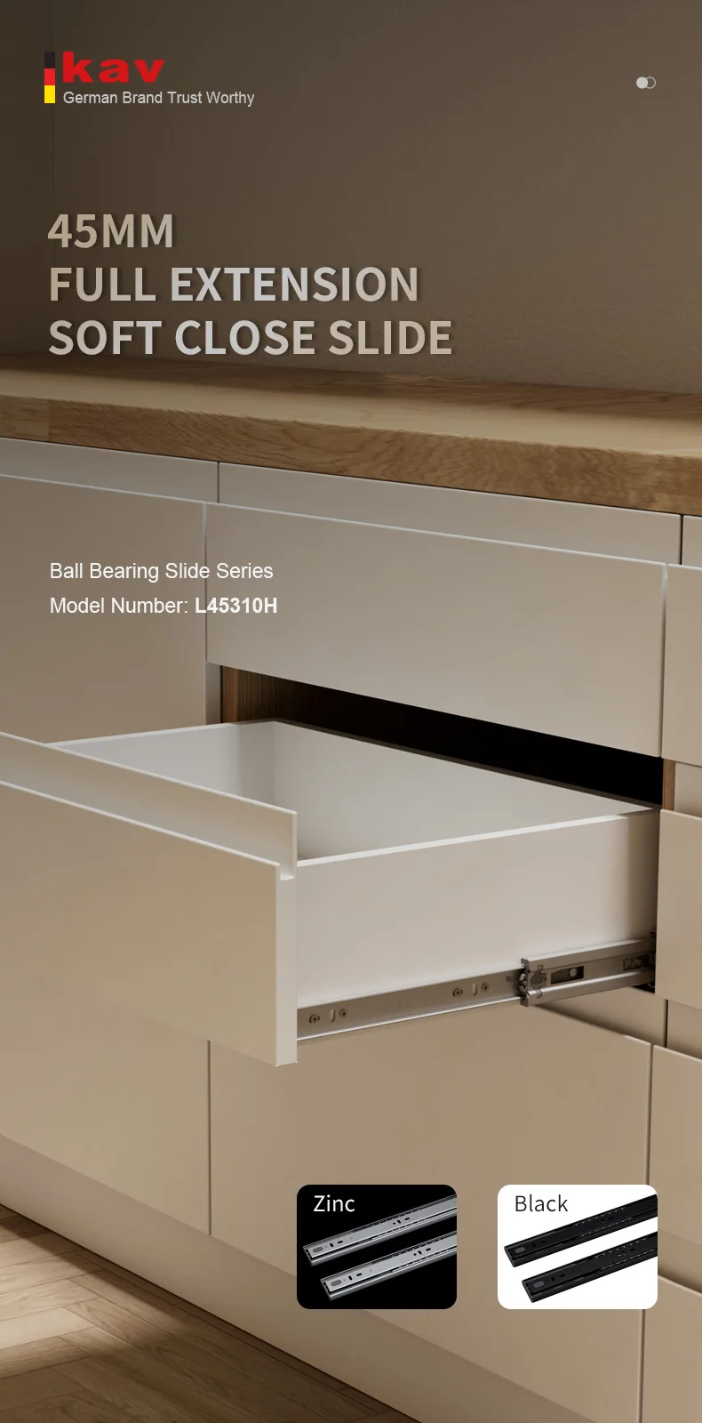 China Full Extension Telescopic Channel Cold Rolled Steel Ball Bearing ...