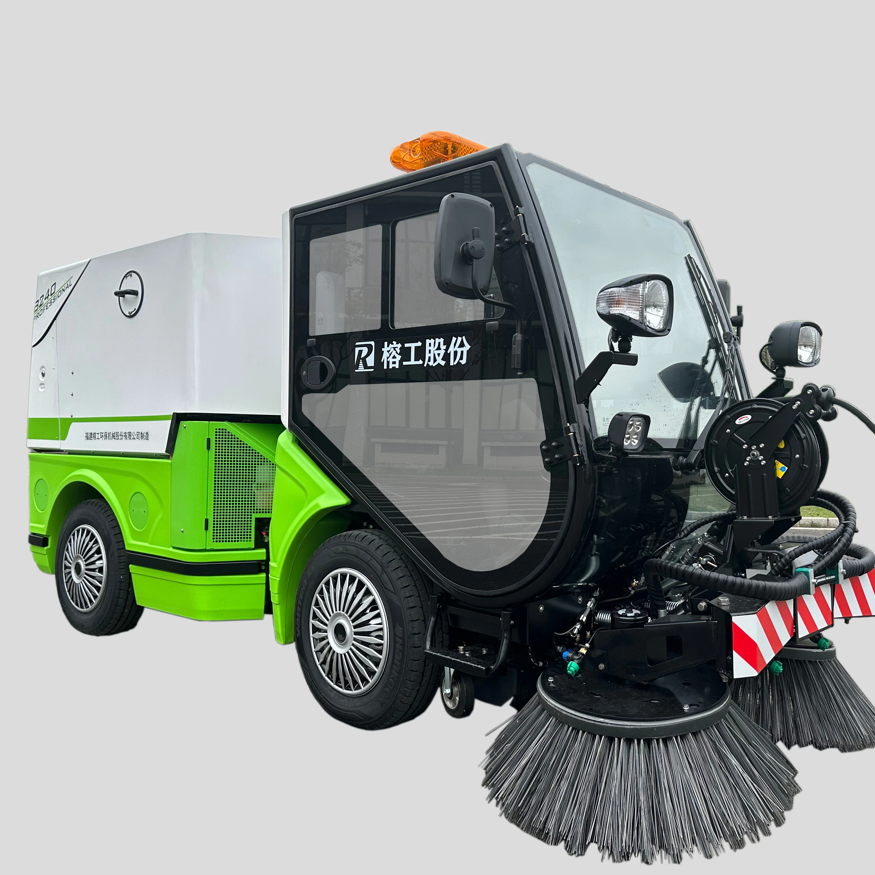 industrial machine articulated street sweeper valved pump handheld ...