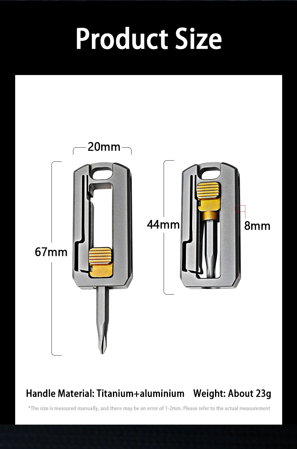 Portable Titanium Alloy Mini Screwdriver Tool