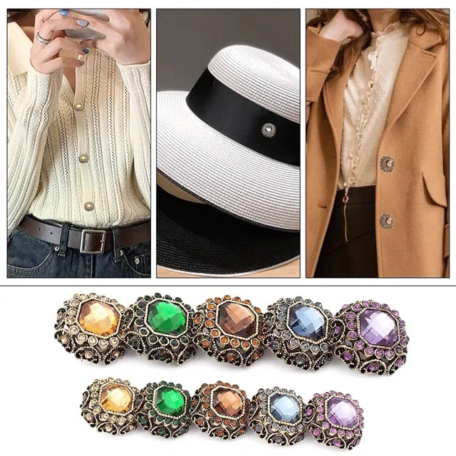 Rhinestone Embellishments Flatback Jewelry Crystal Buttons Crafts Diy ...