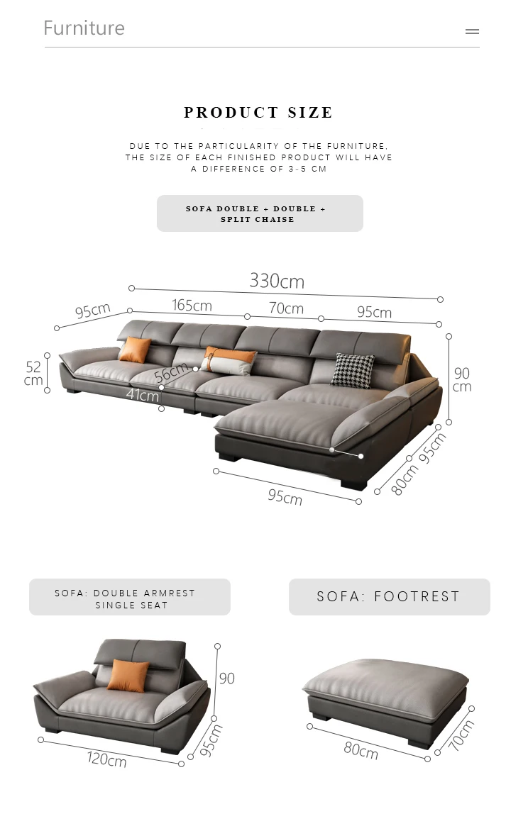 Modern Design Corner Modular L Shape Sofa Set Furniture Living Room ...