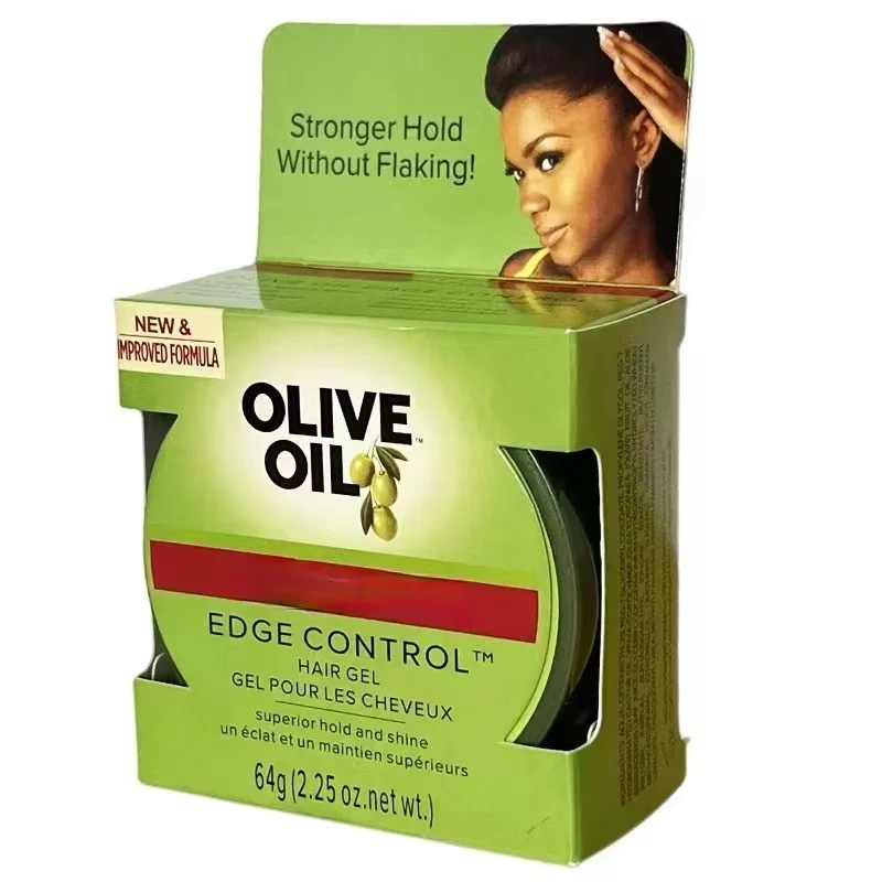 Black Olive Oil Edge Control Hair Gel Prevent Hair Breakage - Buy Olive ...
