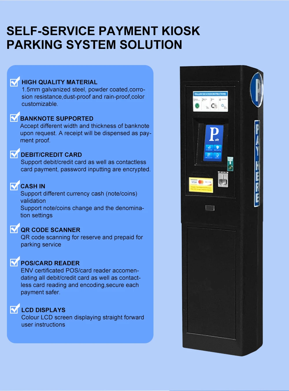 Realpark Sdk Outdoor Self Service Parking Washing Machine Payment ...