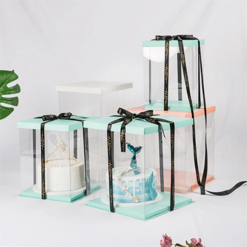 Plastic Cake Box Tall Cake Box Plastic Transparent Cake Boxes Free ...