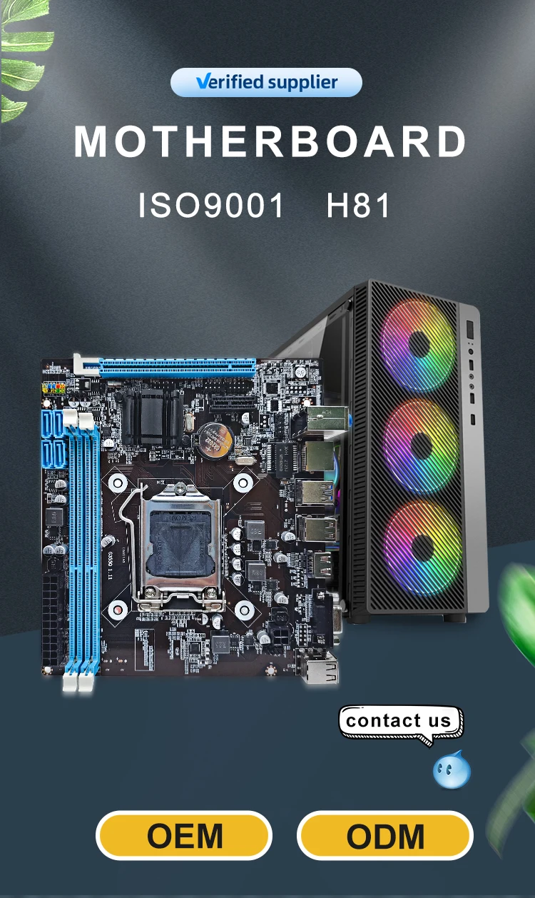 Wholesale Motherboard Gaming H81 LGA 1150 Sockets New