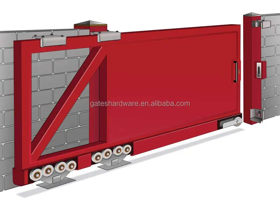 Cantilever Gate Trolley with 5 Roller 8 Roller for Heavy Duty