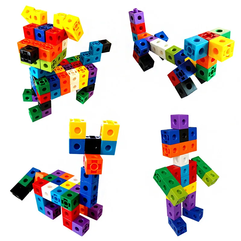 Plastic Numberblocks Math Link Cubes Unlimited Creation Snap Unit Cubes ...