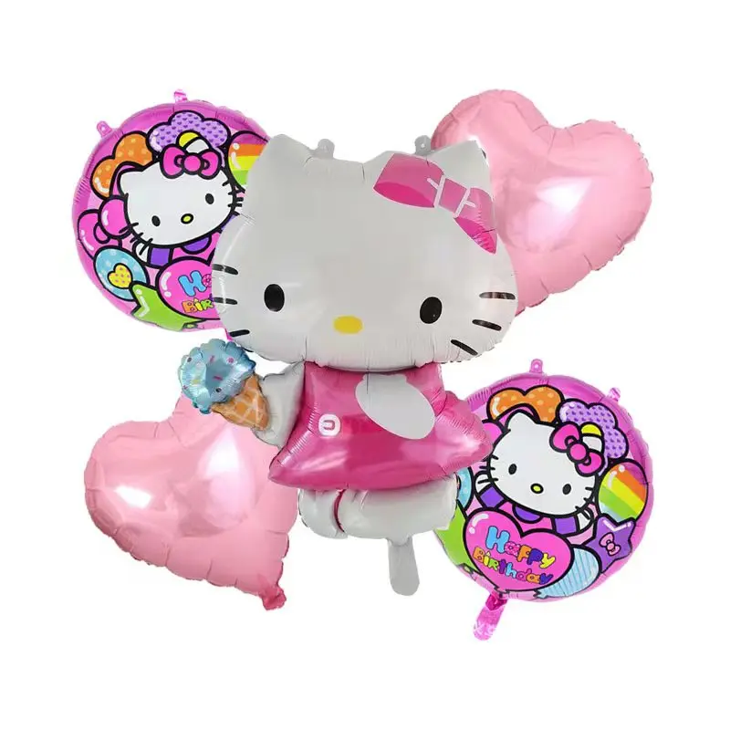 Kitty Cat Toy Balloon Girls Birthday Favor Cartoon Character Balloon ...