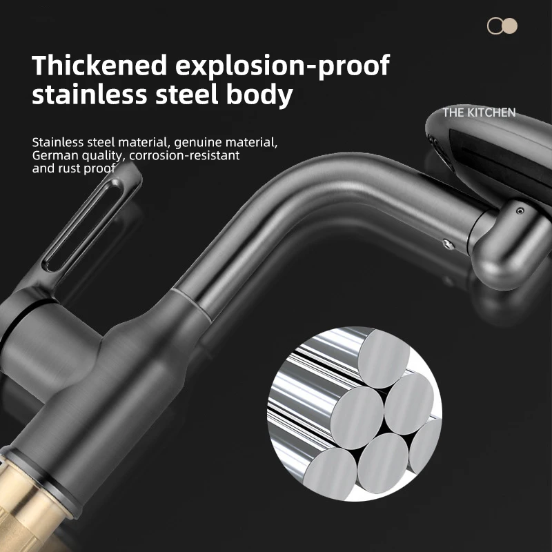 Faucet Filter Tap Water Purifier Level Stainless Steel Kitchen Sink ...