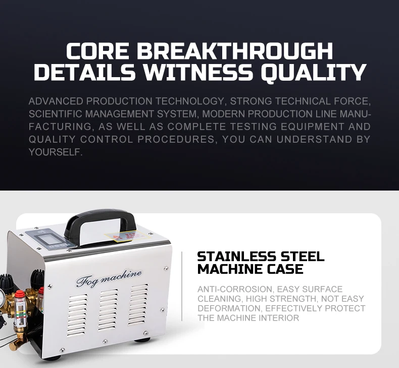 750w 60bar Cooling Fog Machine Misting System 3l Misting Cooling System ...