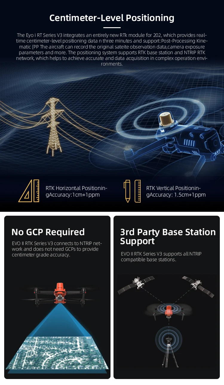 Autel Robotics Evo Ii Pro Rtk V3 Professional 15km Transmission Folding ...