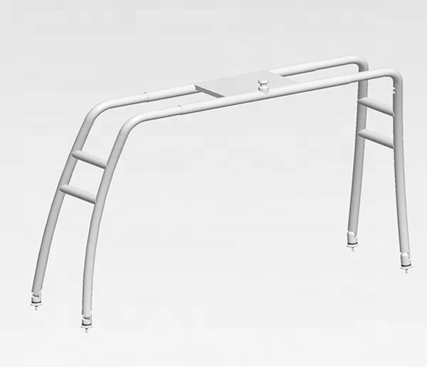 Universal Radar Arch for Pontoon Boat - Anodized Black/white