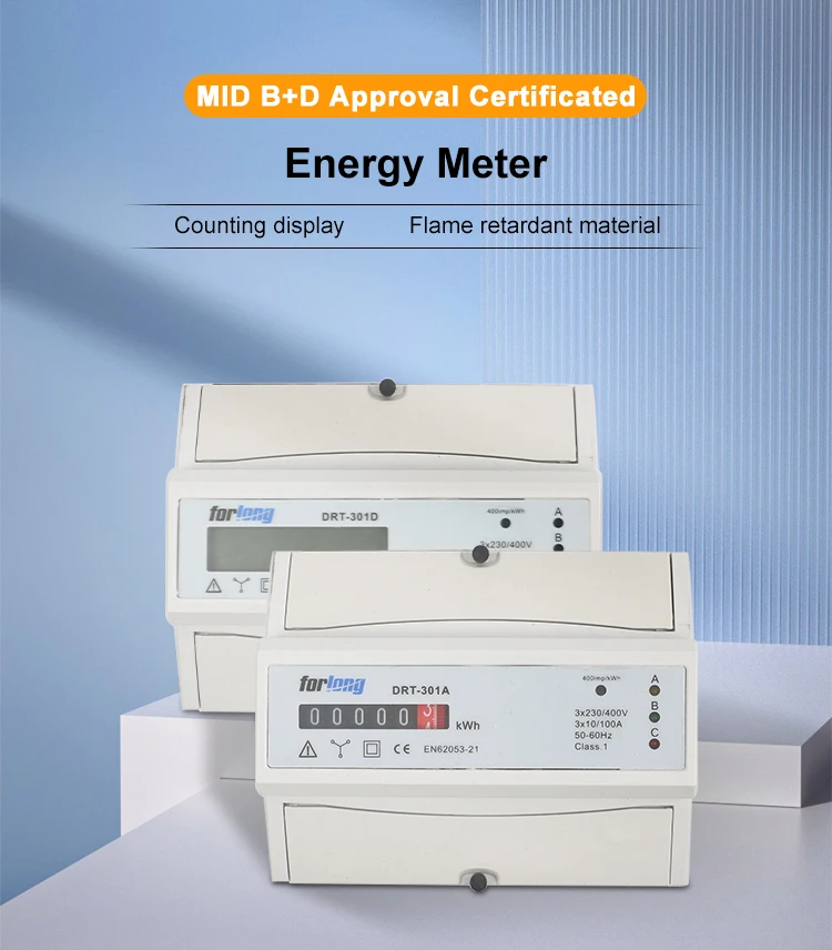 Wholesale 3 Phase Din Rail New Electricity Energy Meter Smart Energy ...