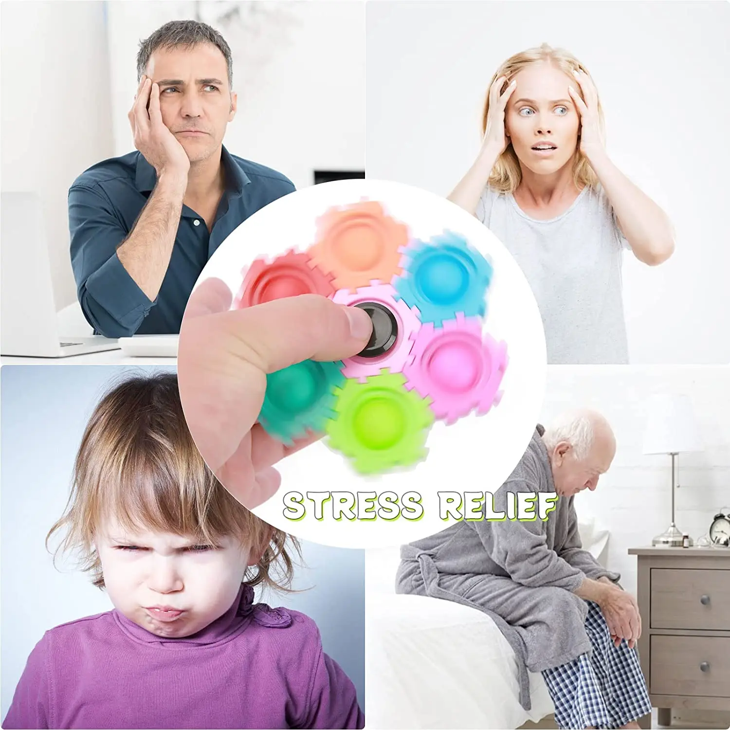 Diy Pop Fidget Blocks Toys Building Blocks For Toddlers Puzzle Pop ...