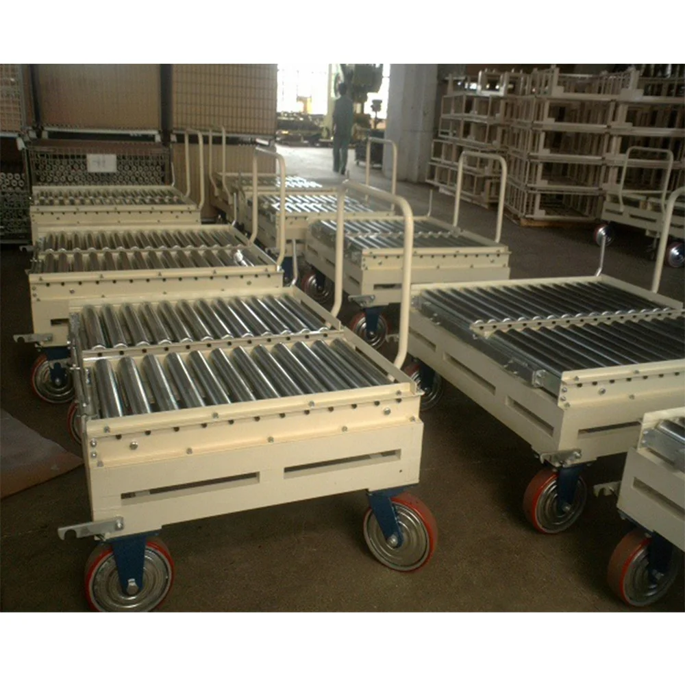 Trolley for Mold Handling - Hand Cart with Roller Conveyor