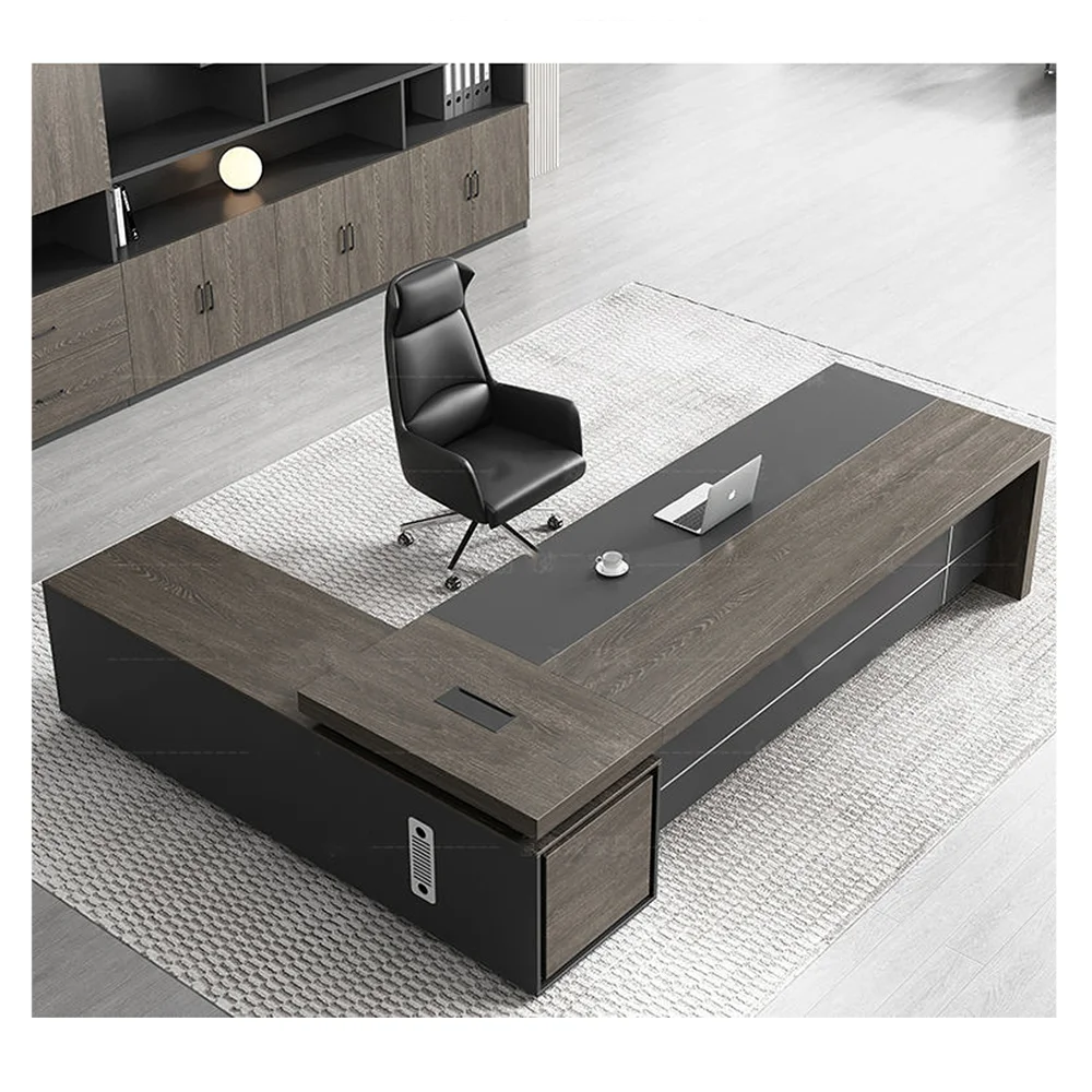 High Quality Modern Wooden L Shape Corner Manager Ceo Boss Commercial ...