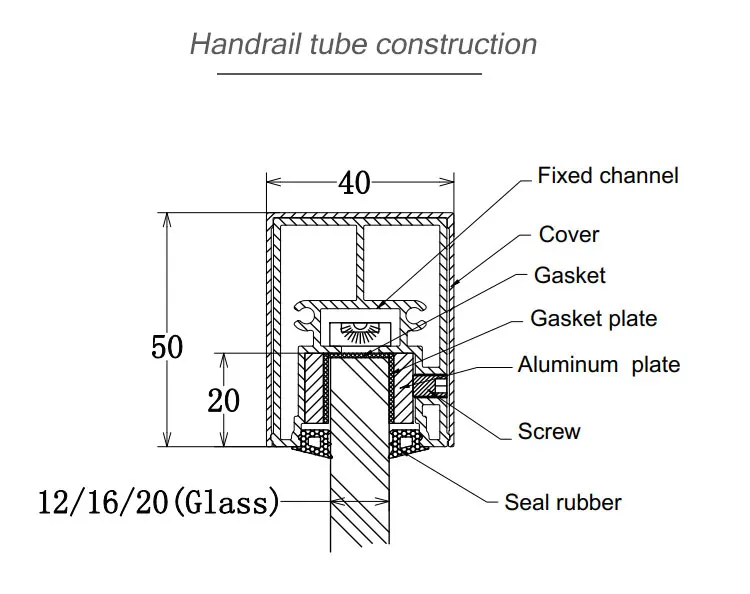 Hdsafe Exterior Seaside Frameless Glass Railing Balcony Handrail ...