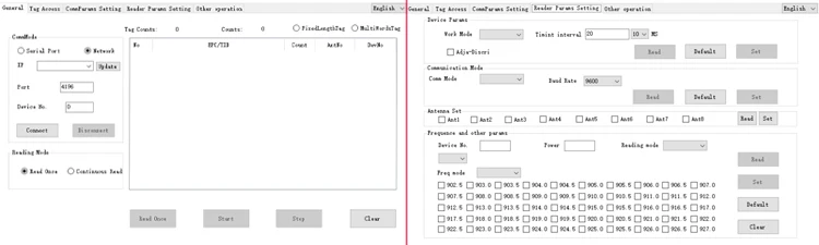 Free DEMO Software EPC GEN2 UHF RFID Smart Card Reader Writer