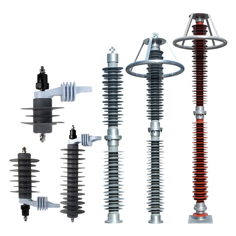 High Voltage surge arrester 11KV 15KV 33KV 35KV 36KV Transformer Metal ...