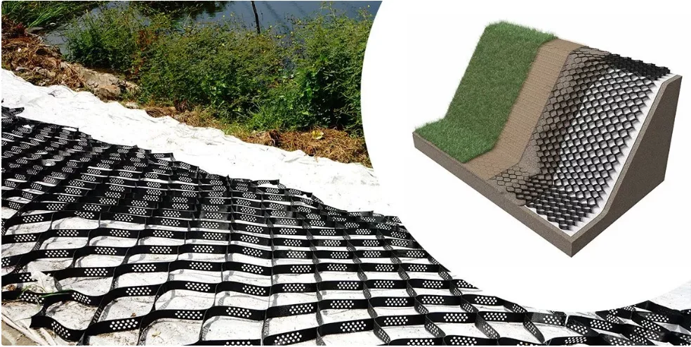 50MM-300MM Stabilizer Gravel Grid Geo Cells Erosion 200MM Geocell ...